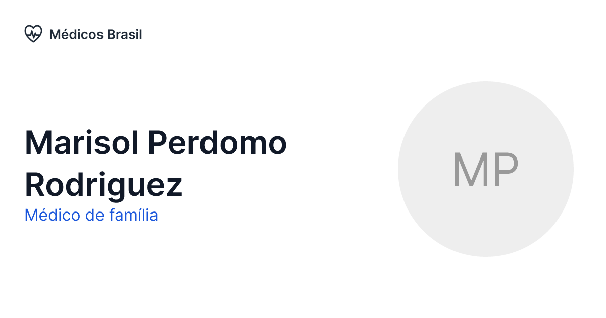 Marisol Perdomo Rodriguez - Médico de família | Médicos Brasil