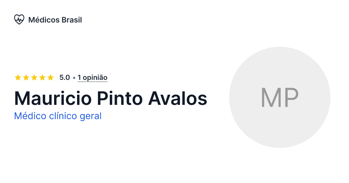 Mauricio Pinto Avalos - Médico clínico geral | Médicos Brasil