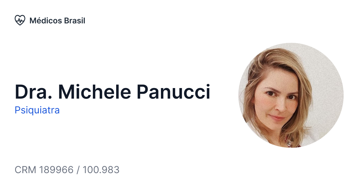 Dra. Michele Panucci - Psiquiatra | Médicos Brasil