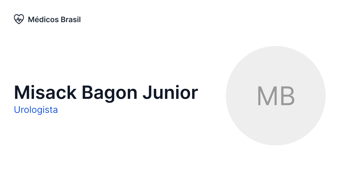 Misack Bagon Junior - Urologista | Médicos Brasil