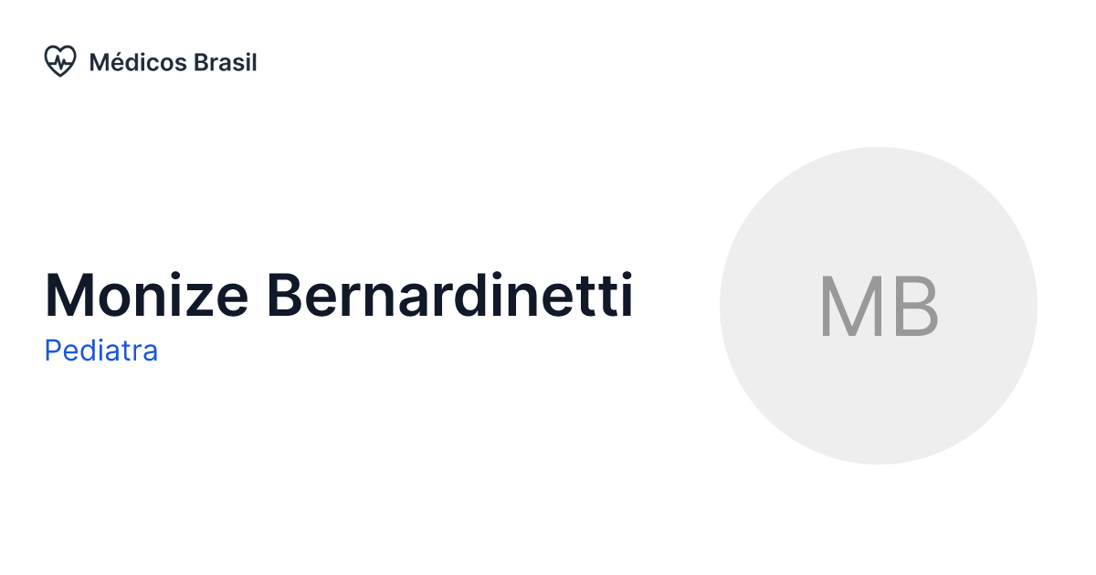 Monize Bernardinetti - Pediatra | Médicos Brasil