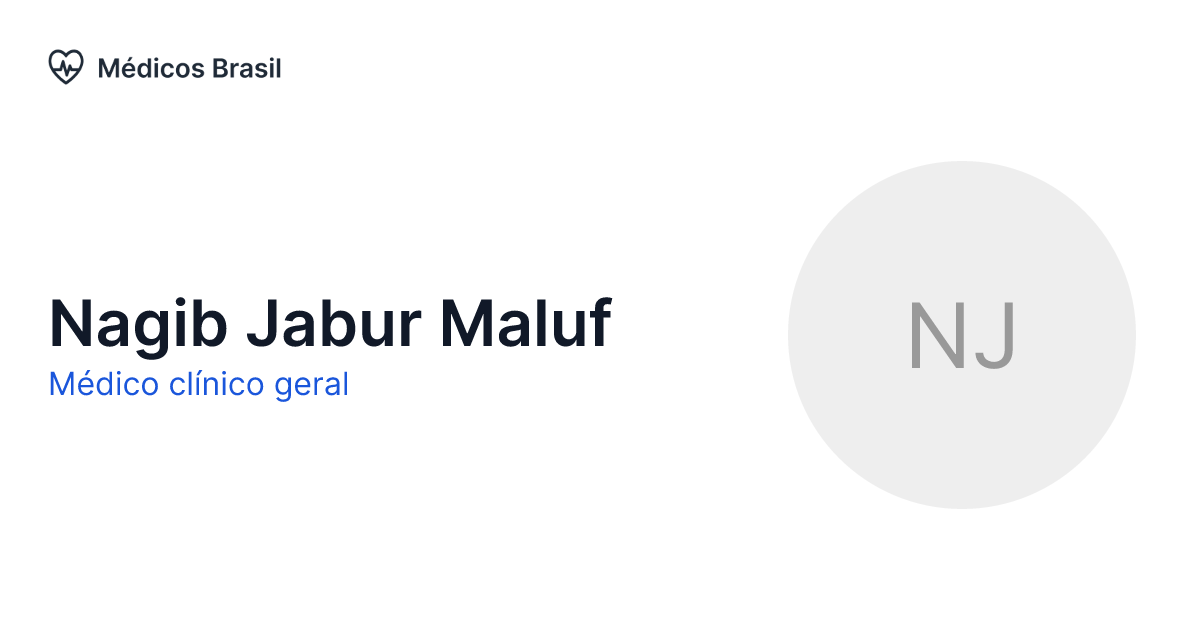 Nagib Jabur Maluf - Médico clínico geral | Médicos Brasil