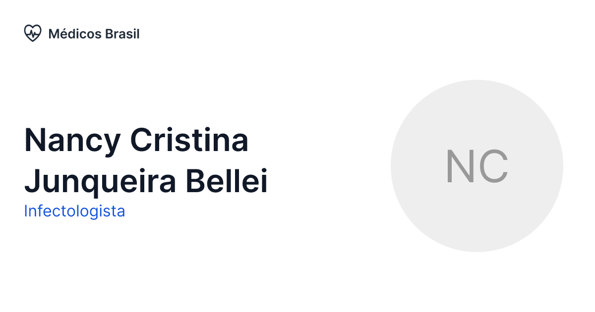 Nancy Cristina Junqueira Bellei - Infectologista | Médicos Brasil