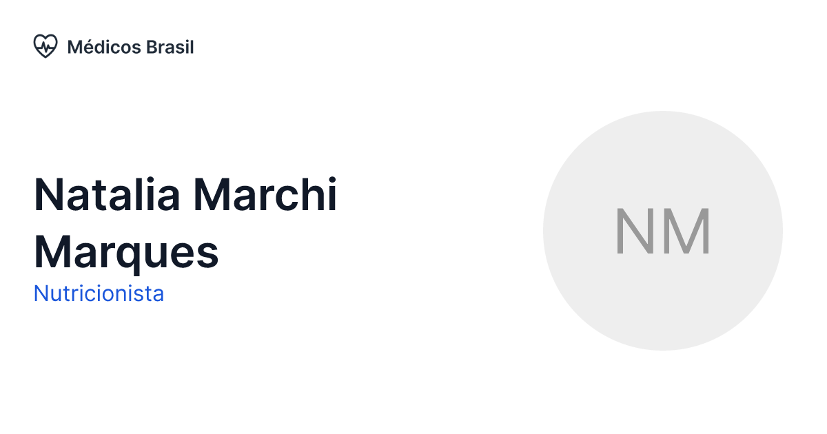 Natalia Marchi Marques - Nutricionista | Médicos Brasil