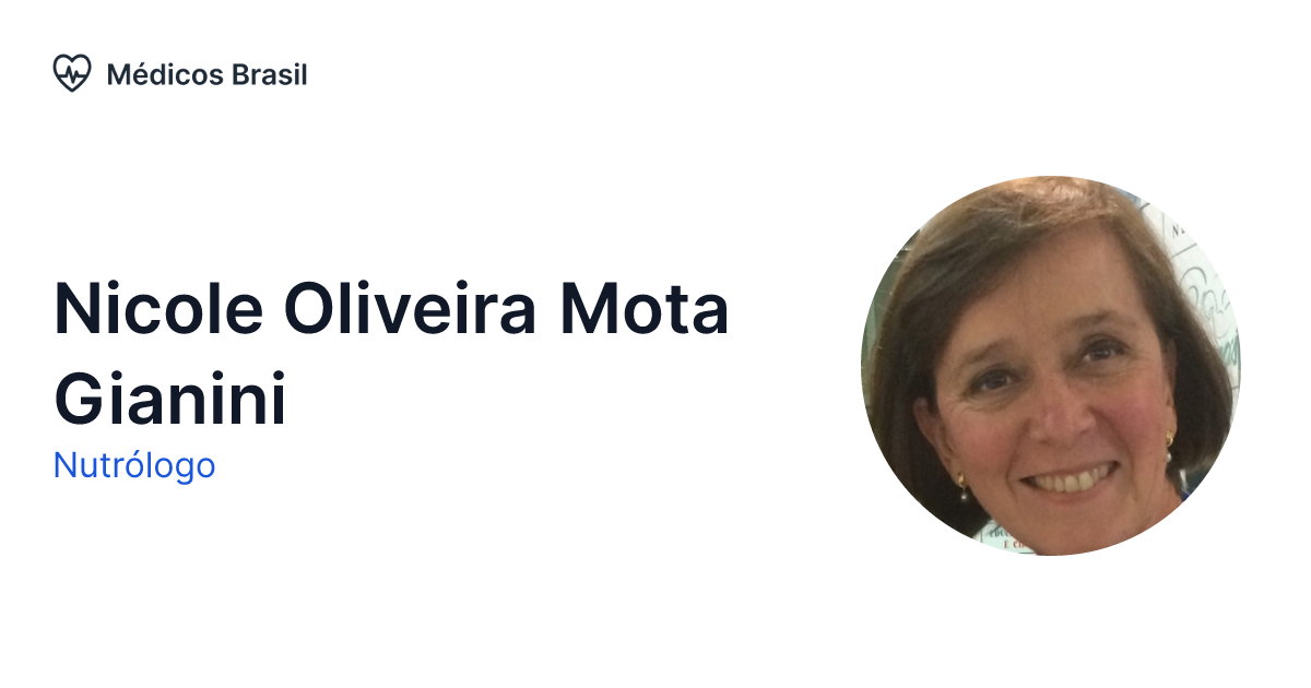 Nicole Oliveira Mota Gianini - Nutrólogo | Médicos Brasil