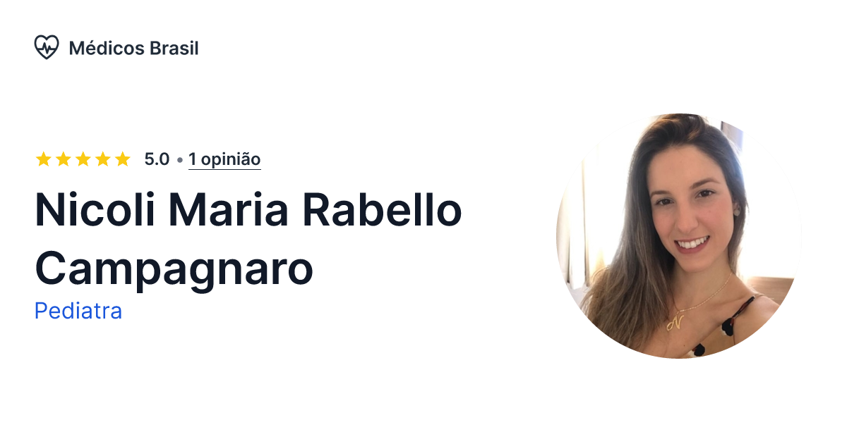 Nicoli Maria Rabello Campagnaro - Pediatra | Médicos Brasil