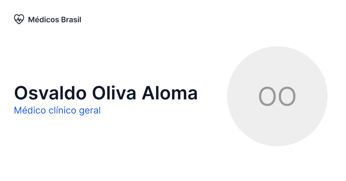 Osvaldo Oliva Aloma - Médico clínico geral | Médicos Brasil
