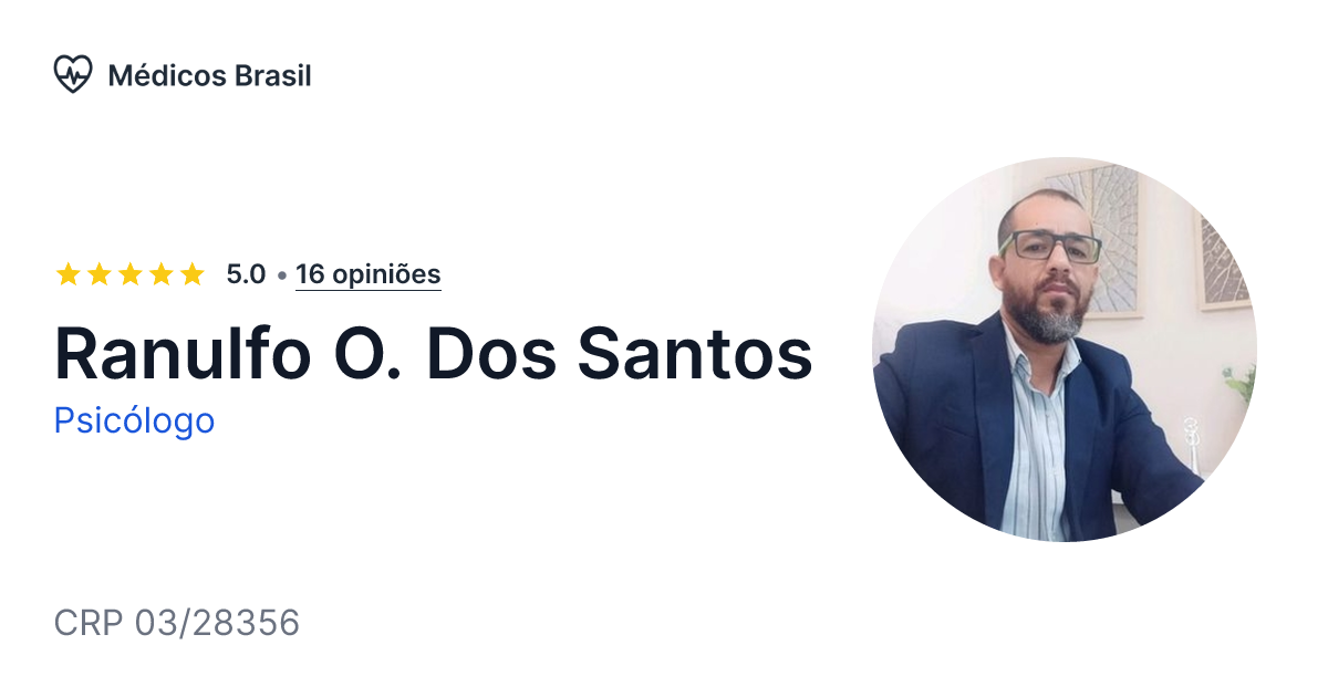 Ranulfo O. Dos Santos - Psicólogo | Médicos Brasil