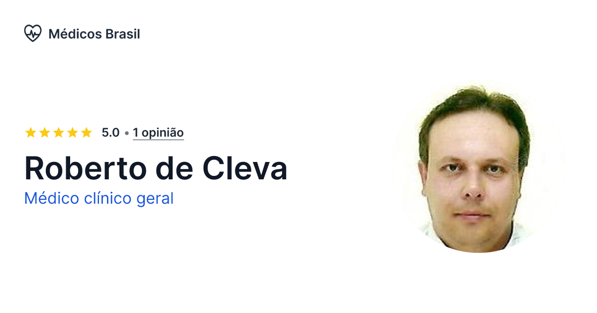Roberto de Cleva - Médico clínico geral | Médicos Brasil