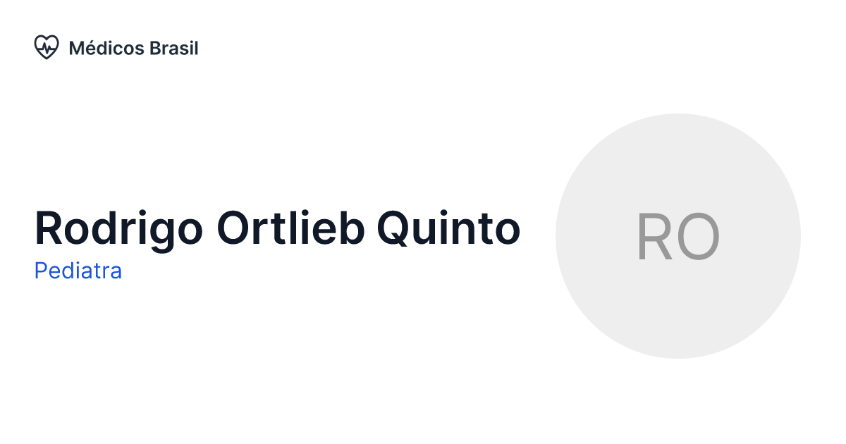 Rodrigo Ortlieb Quinto - Pediatra | Médicos Brasil