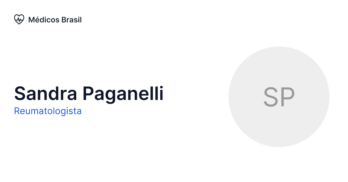 Sandra Paganelli - Reumatologista | Médicos Brasil