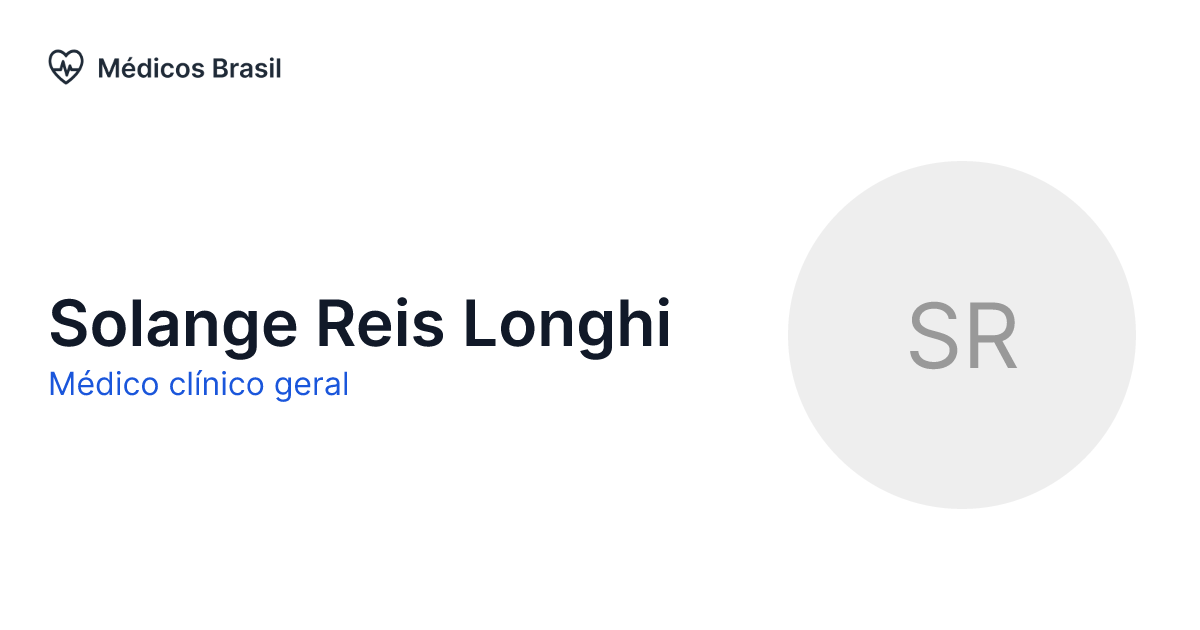 Solange Reis Longhi - Médico clínico geral | Médicos Brasil
