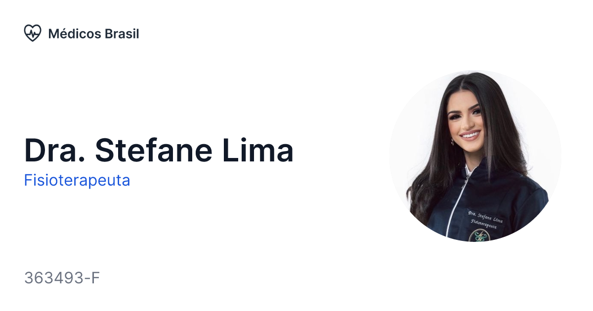 Dra. Stefane Lima - Fisioterapeuta | Médicos Brasil