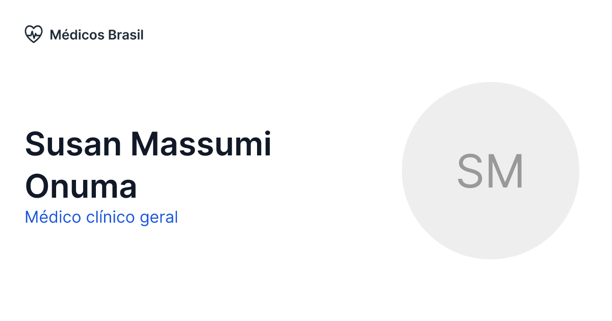 Susan Massumi Onuma - Médico clínico geral | Médicos Brasil