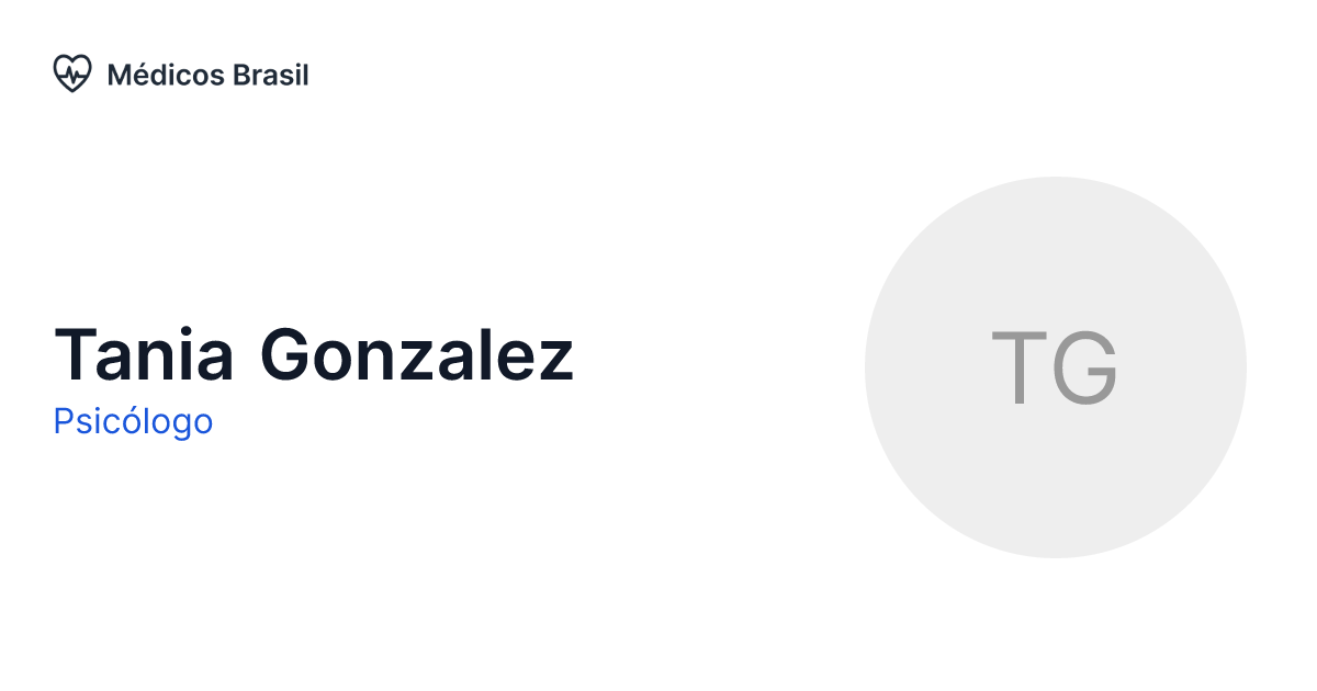 Tania Gonzalez - Psicólogo | Médicos Brasil