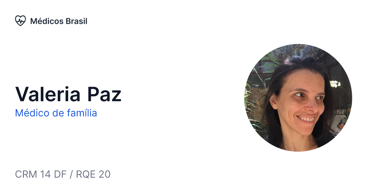 Valeria Paz - Médico de família | Médicos Brasil
