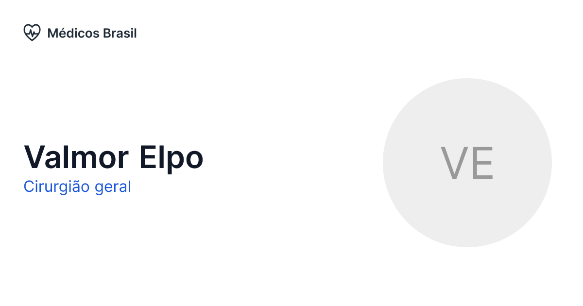 Valmor Elpo - Cirurgião geral | Médicos Brasil