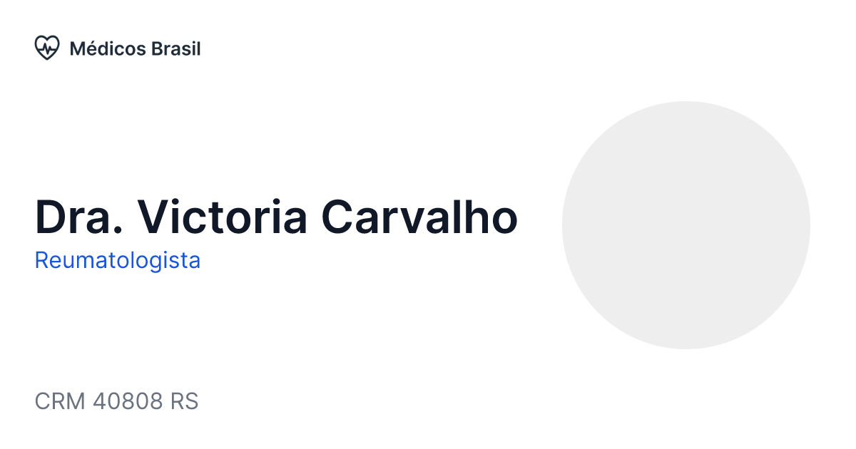 Dra. Victoria Carvalho - Reumatologista | Médicos Brasil