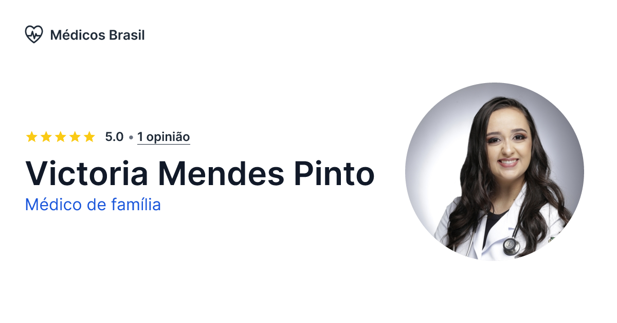 Victoria Mendes Pinto - Médico de família | Médicos Brasil