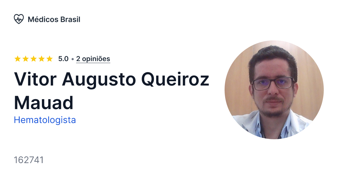 Vitor Augusto Queiroz Mauad - Hematologista | Médicos Brasil