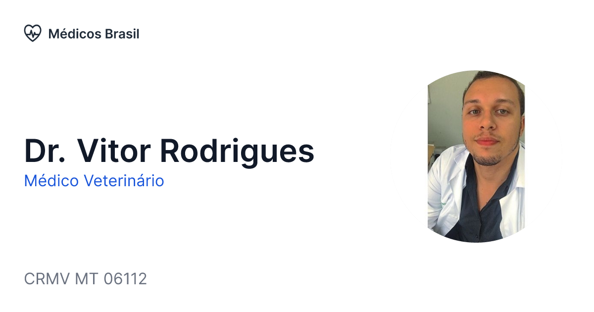 Dr. Vitor Rodrigues - Médico Veterinário | Médicos Brasil