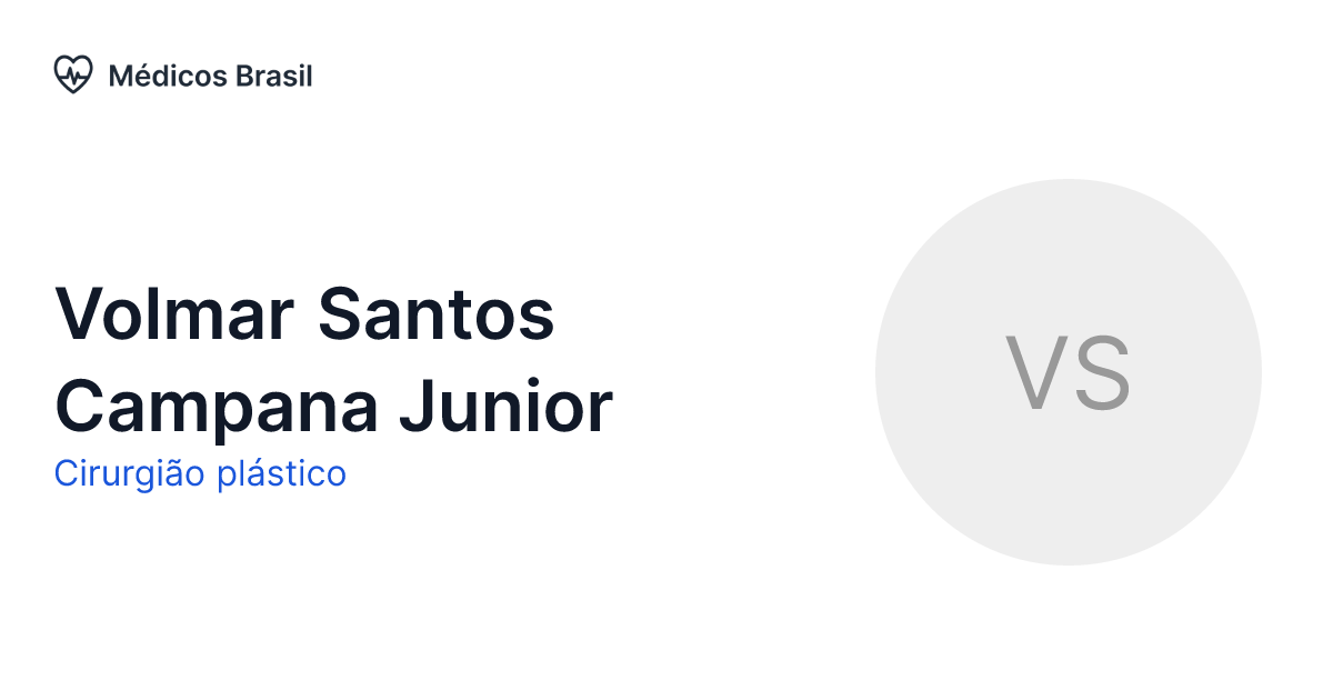 Volmar Santos Campana Junior - Cirurgião plástico | Médicos Brasil