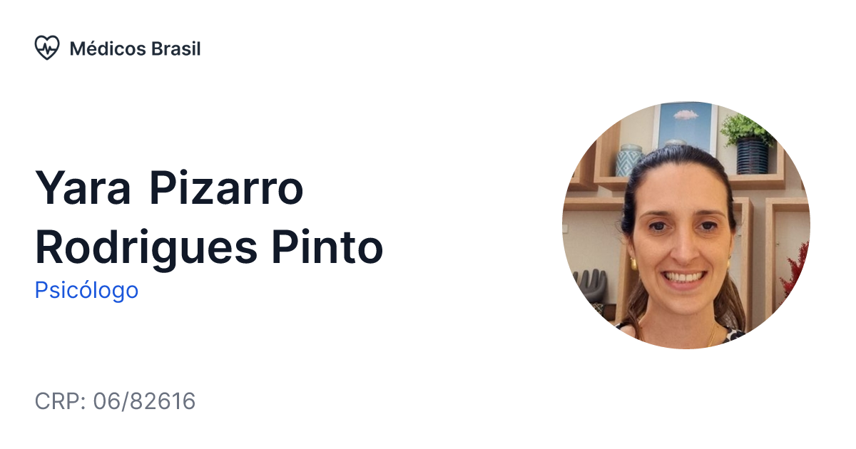 Yara Pizarro Rodrigues Pinto - Psicólogo | Médicos Brasil